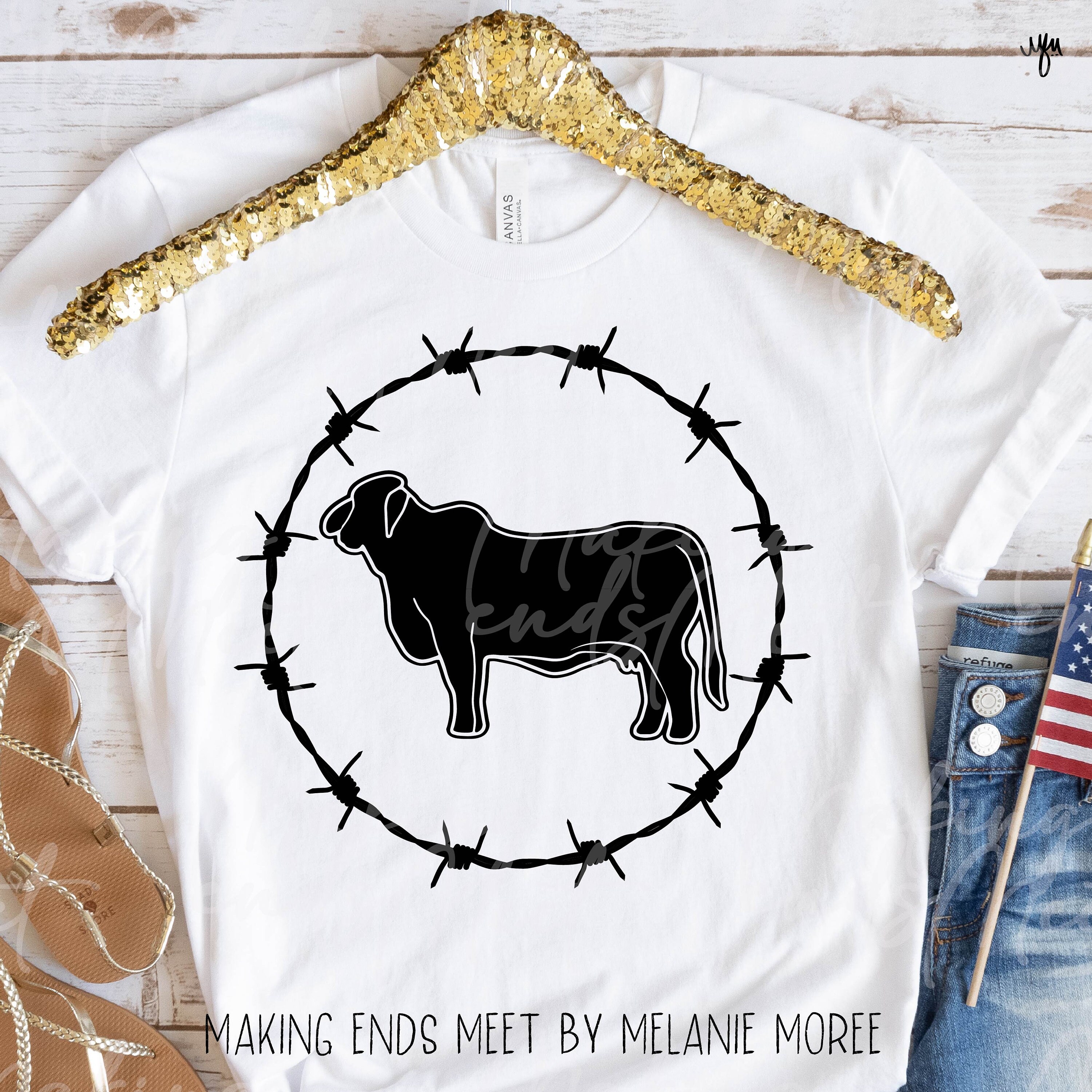 Circle Barbed Wire Brahman SVG Digital Download Digital - Etsy