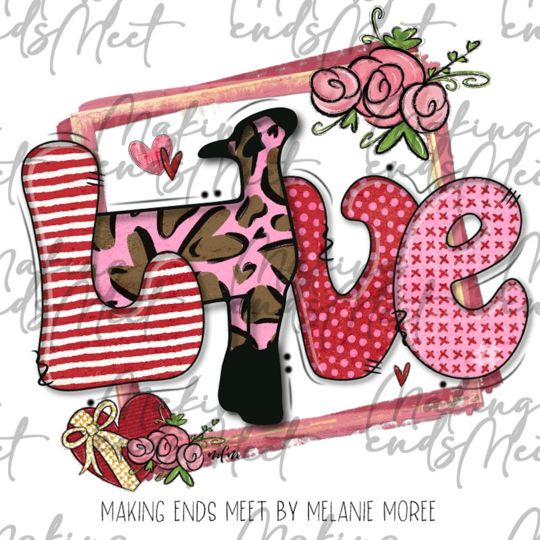 Love Lamb I PNG Digital Download Digital Art Instant Download Barn Life ...