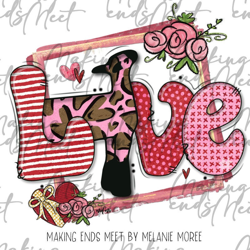 Love Lamb I PNG Digital Download Digital Art Instant Download Barn Life ...