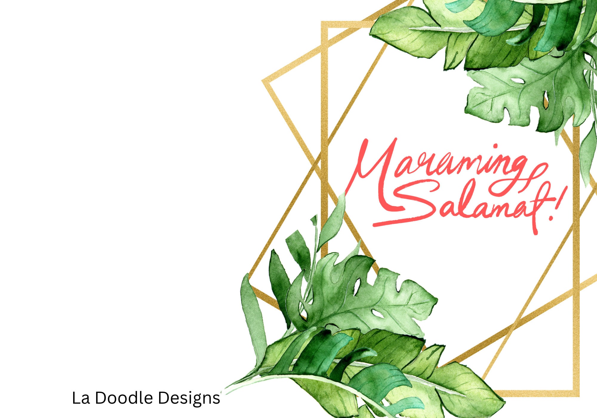 Filipino Tagalog Thank You Card|5”x7"|digital|ready to Print| Maraming ...