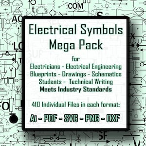 Electrical Symbols Mega Pack SVG Ai Png Dxf PDF - Etsy
