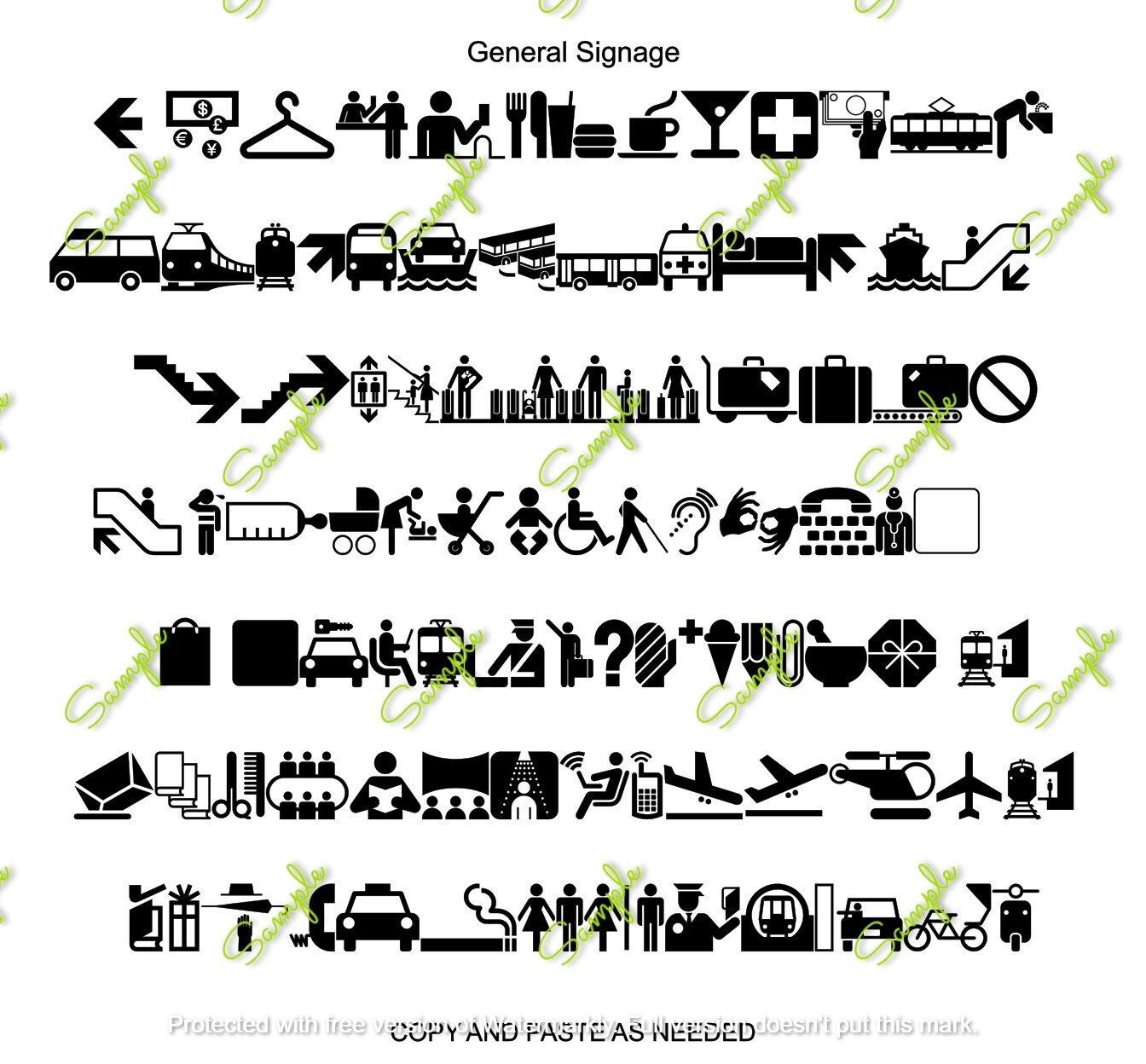 Hazard Symbols and Warning Signage SVG Ai Png Dxf PDF Pack 4 - Etsy ...