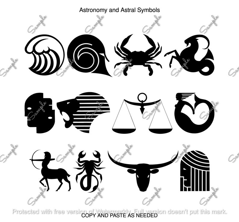 Zodiac Symbols and Myths Mega Pack - Complete Collection of Character ...