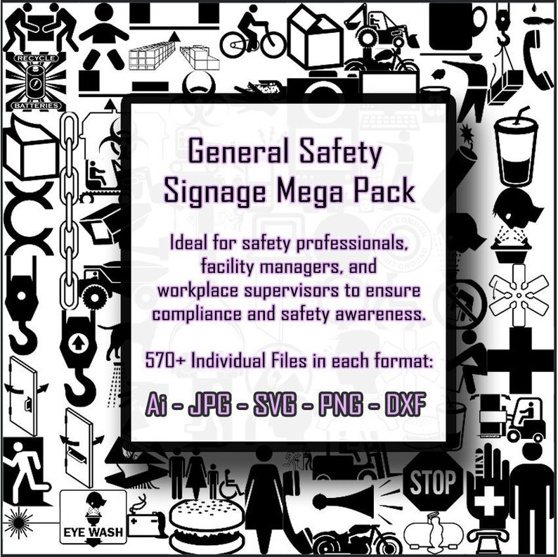 General Safety Signage and Images: Ensure Safety in the Workplace With ...