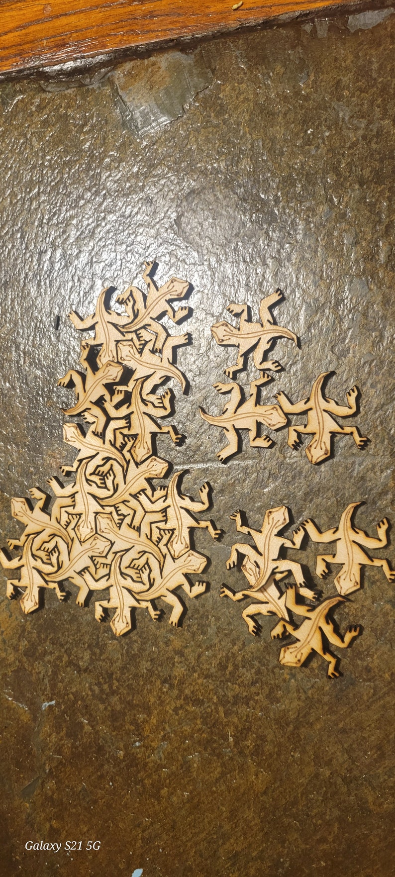 Escher Lizard Interlocking Puzzle Pieces - Educational Toy With Art ...