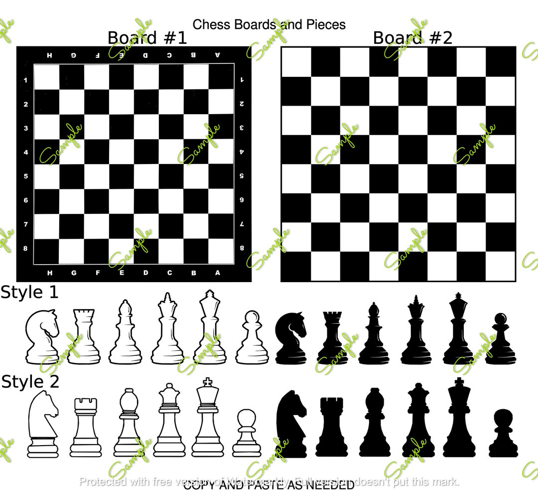 Chess SVG Pack: Create Your Own Handmade Luxury Chess Set With 2 Board ...