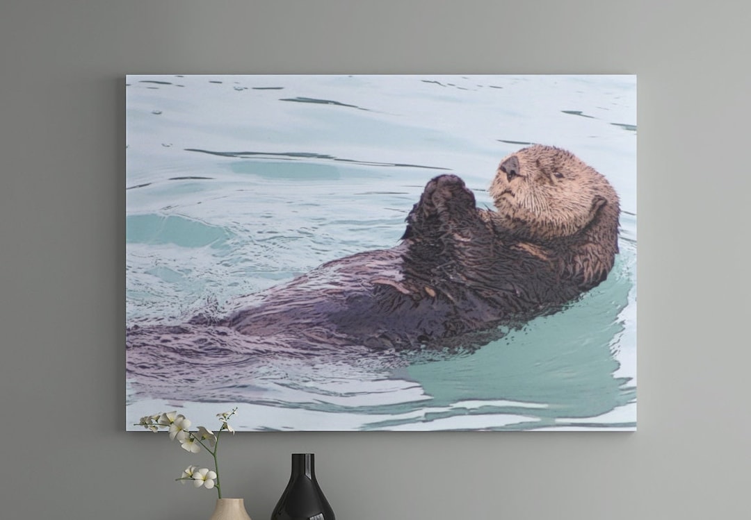Otter Clapping Premium Matte Poster Wall Art Otter Poster - Etsy