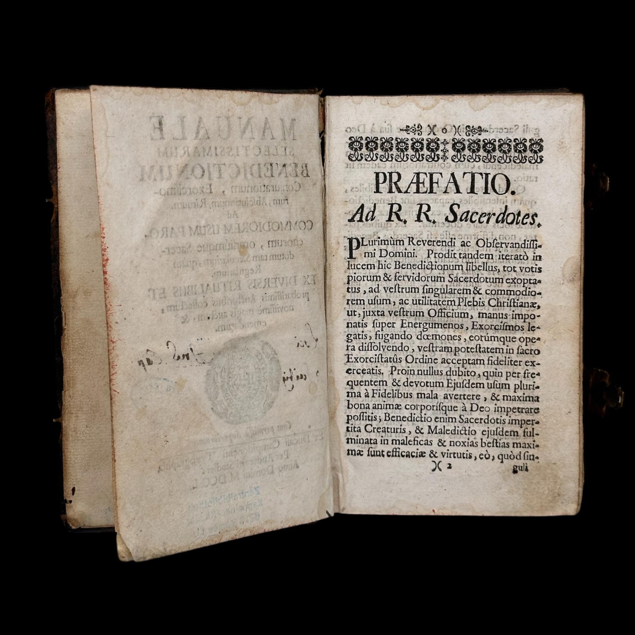1750 - EXORCISM MANUAL Rituale Romanum - Etsy