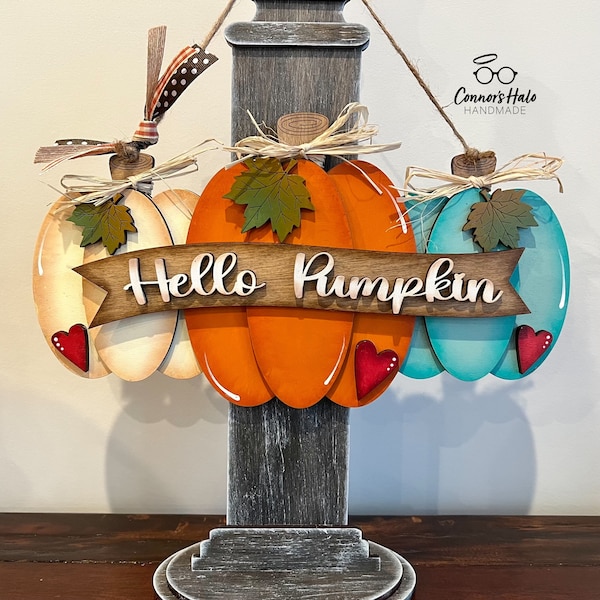 Wood Pumpkin Sign - Etsy