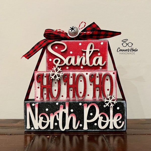Wood Block Santa - Etsy