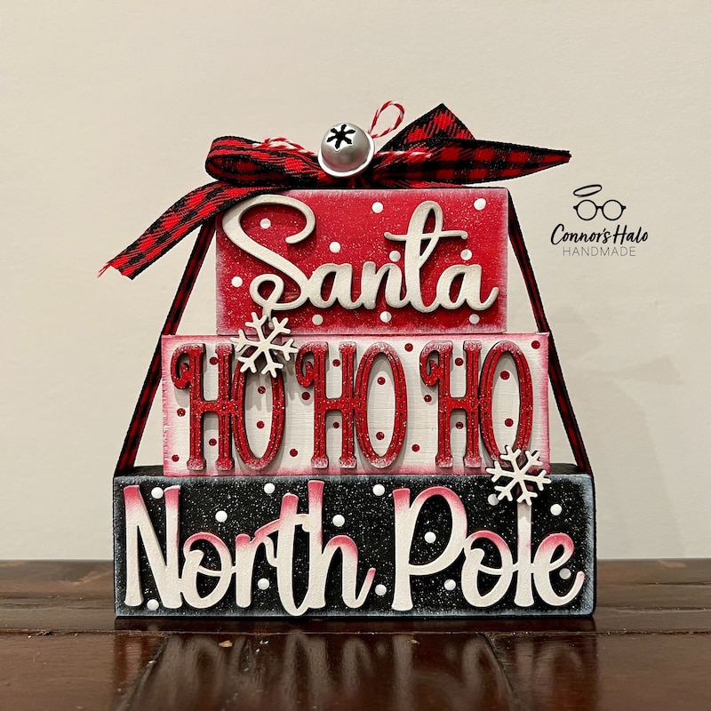Wood Block Santa - Etsy