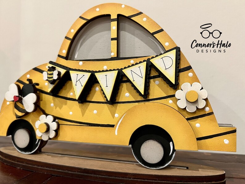 Bumble Bee Adorable Beetle Car Honey Bee Decor Tiered Tray - Etsy