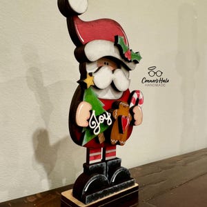 Hand Painted Mini Santa Claus Shelf Sitter, Holiday Mantle Accent ...