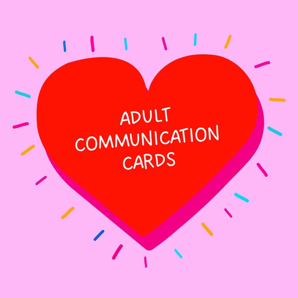 Communication Cards Adult - Etsy