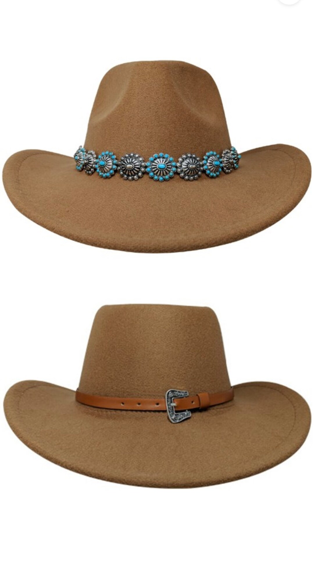 Flower Concho Gemstone Hatband - Etsy