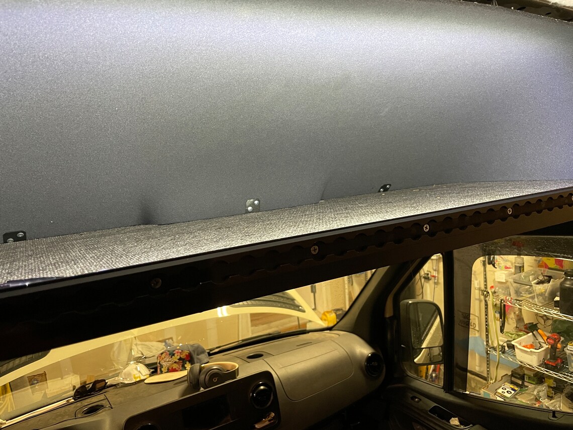 Sprinter Overhead Shelf With L Track and Lights - Etsy