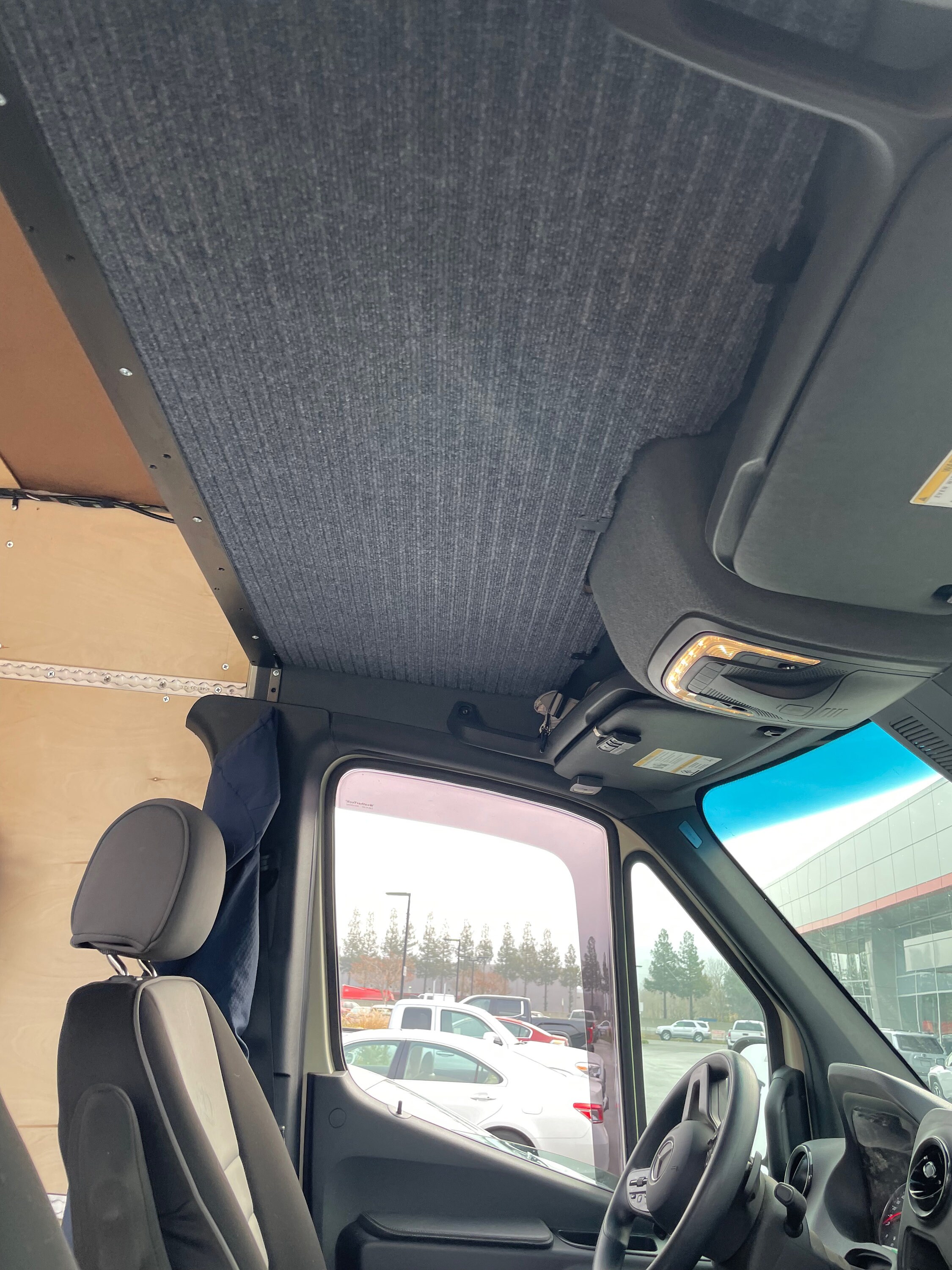 Sprinter Overhead Shelf With L Track and Lights - Etsy