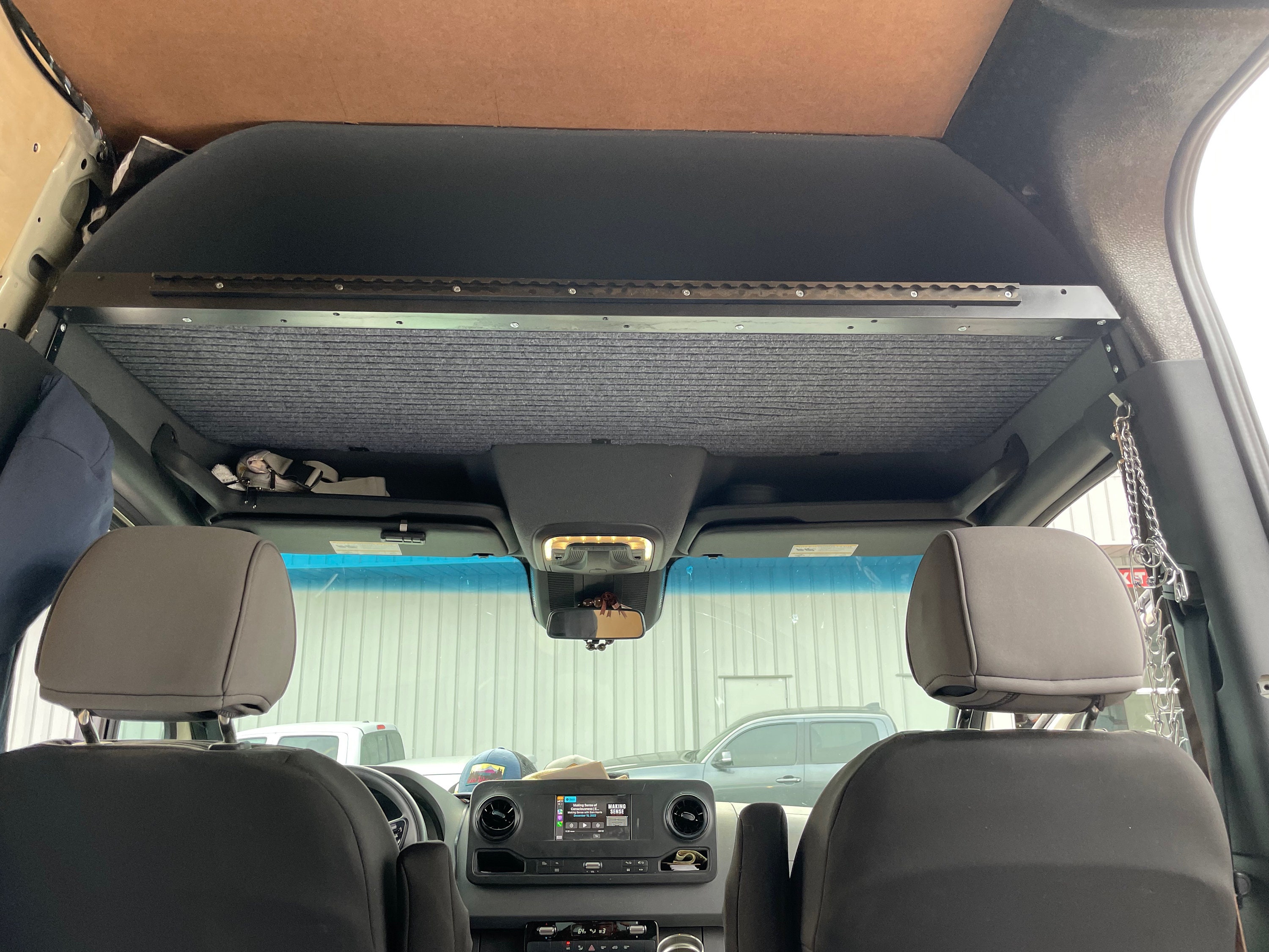 Sprinter Overhead Shelf With L Track and Lights - Etsy