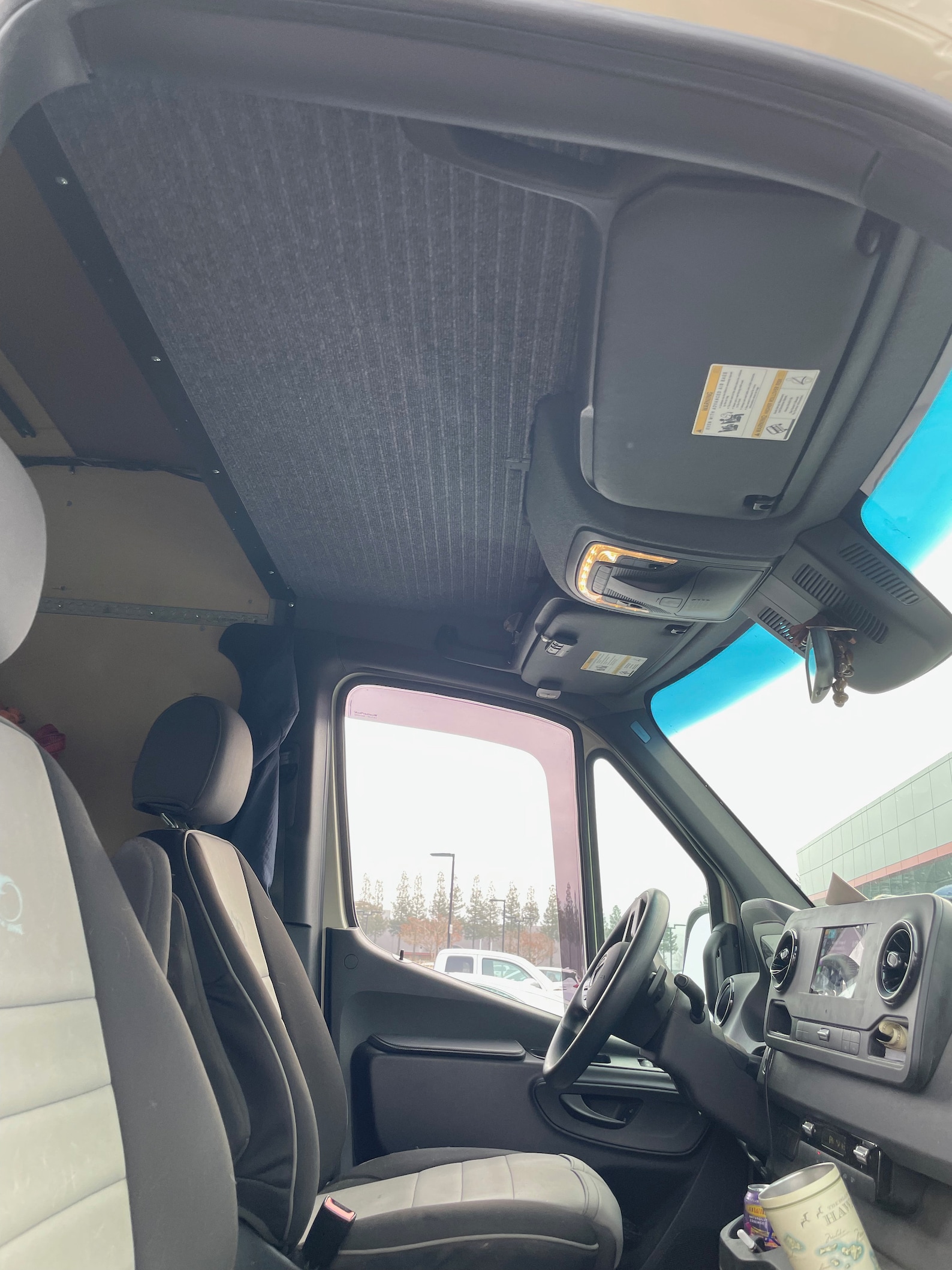 Sprinter Overhead Shelf With L Track and Lights - Etsy