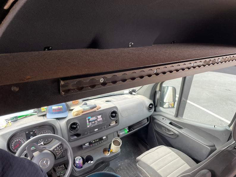 Sprinter Overhead Shelf With L Track and Lights - Etsy