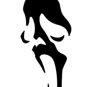 Ghost Face Vinyl Decal - Etsy