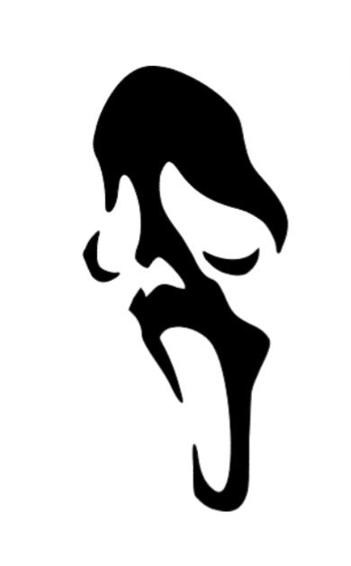 Ghost Face Vinyl Decal - Etsy