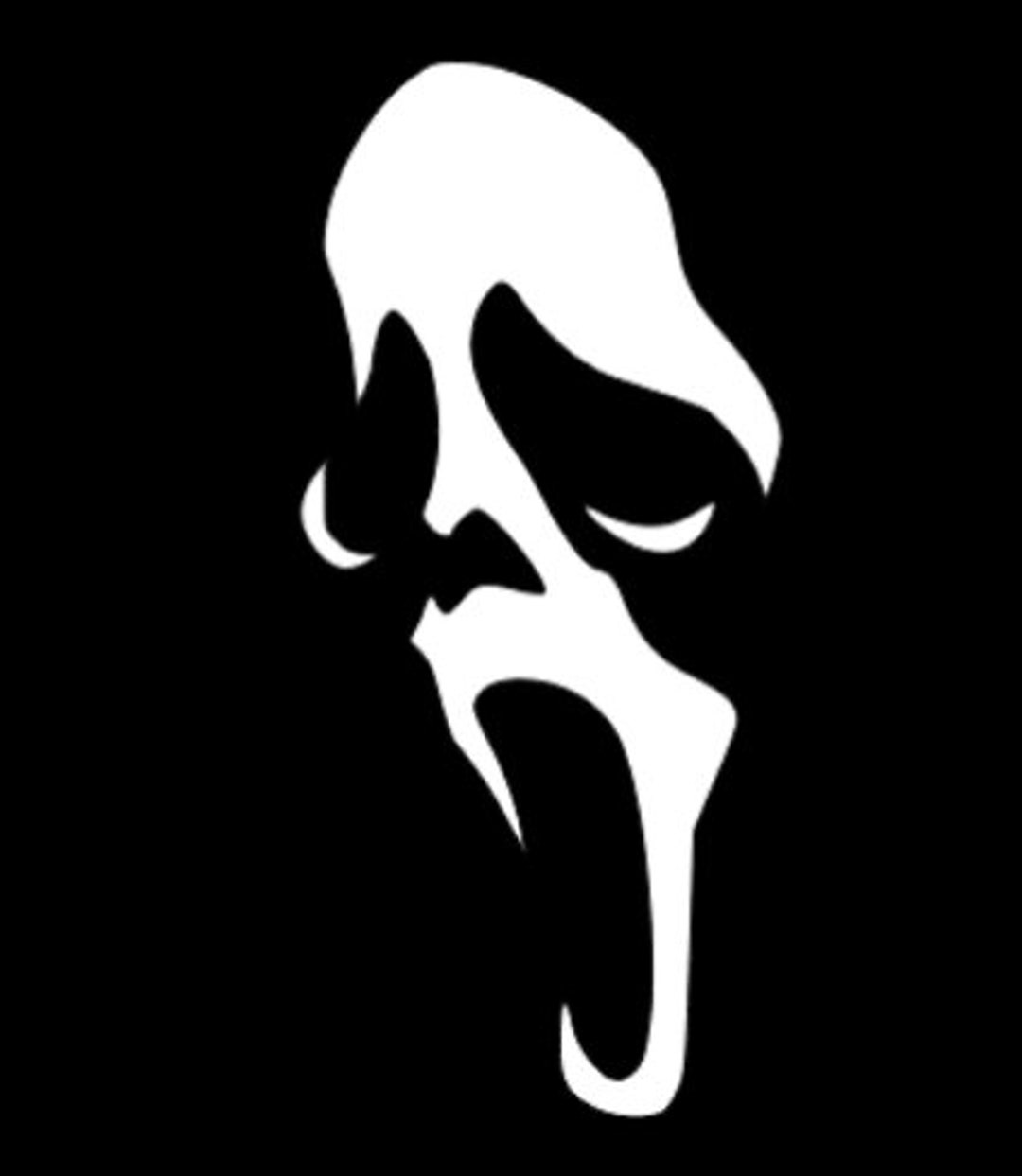 Ghost Face Vinyl Decal - Etsy