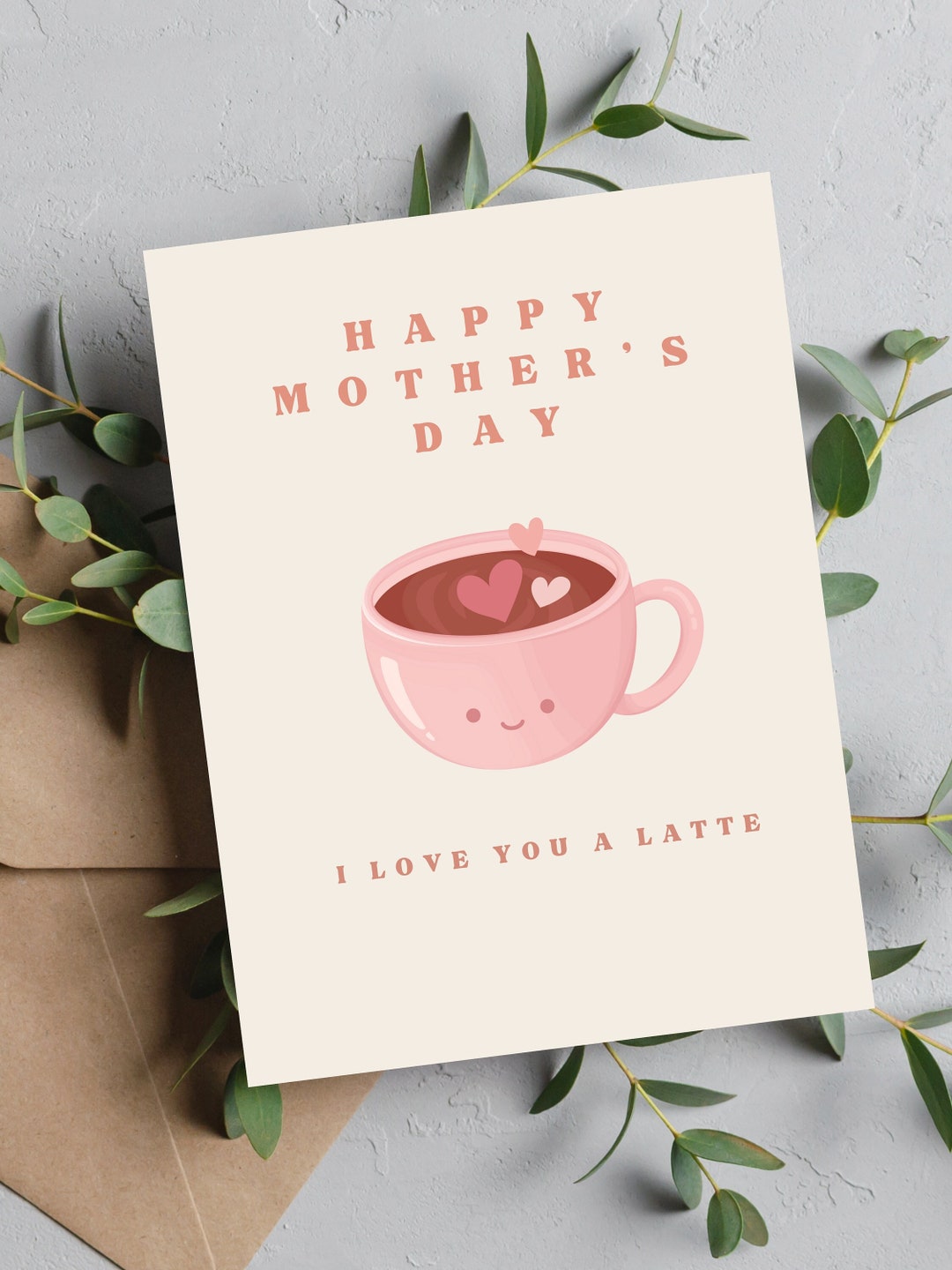 Cute & Punny Beverage Themed Printable Mother's Day Cards| Set of 4 ...