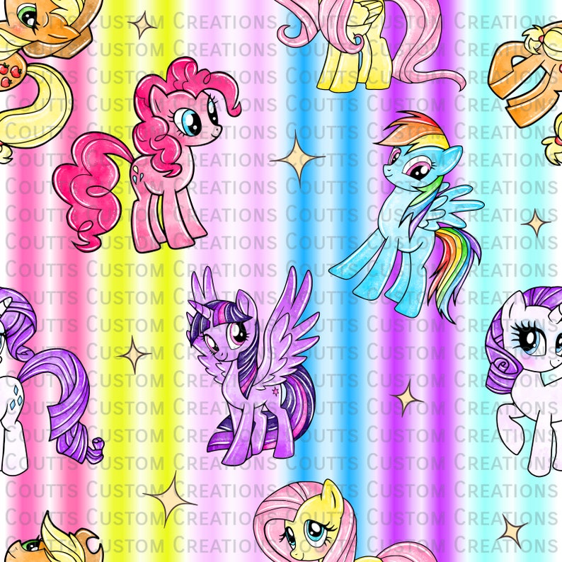 MLP RAINBOW SEAMLESS - Etsy
