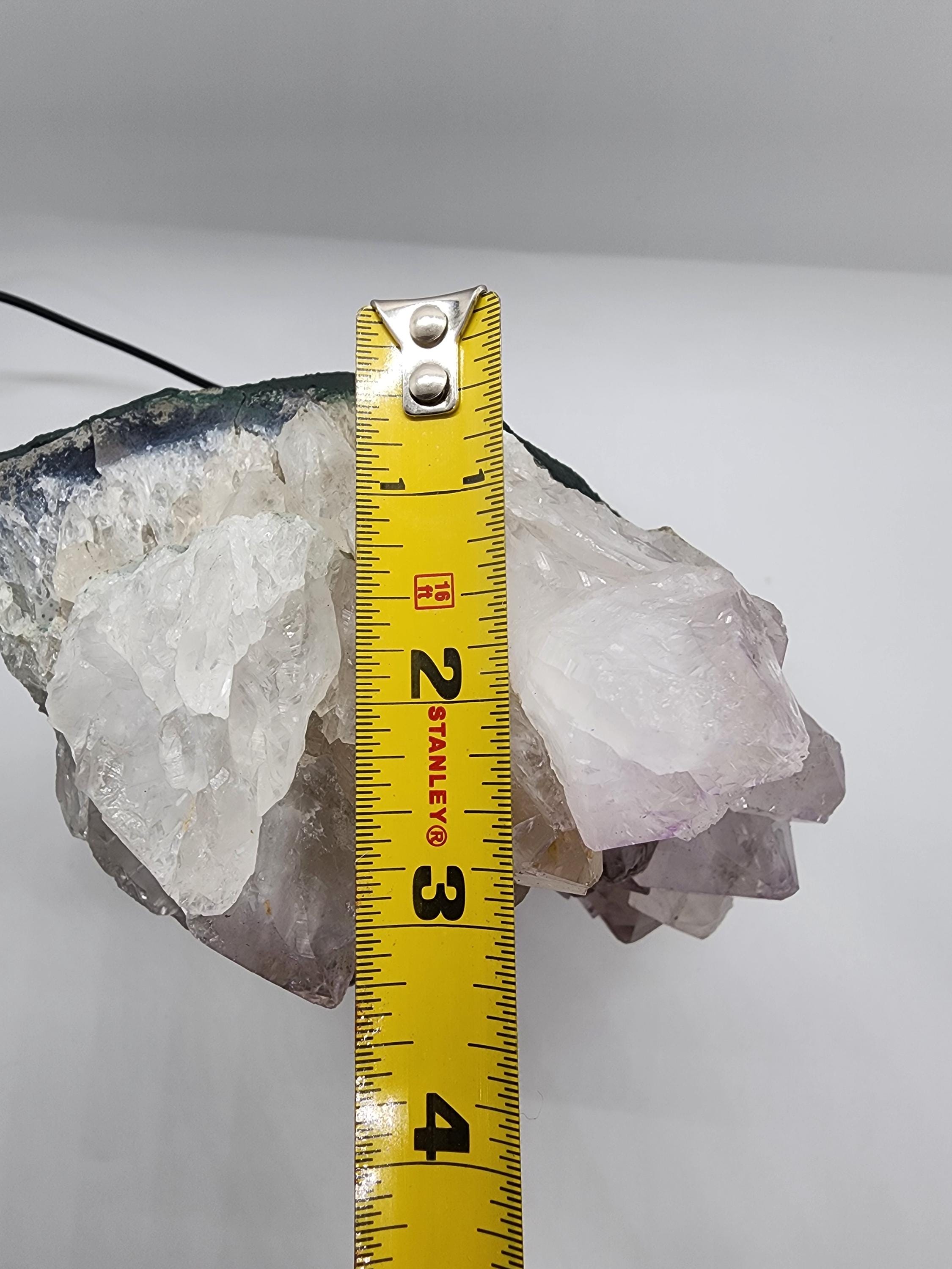 Amethyst Geode Lamp, Cathedral Crystal Cluster, Amethyst Lamp, Natural ...