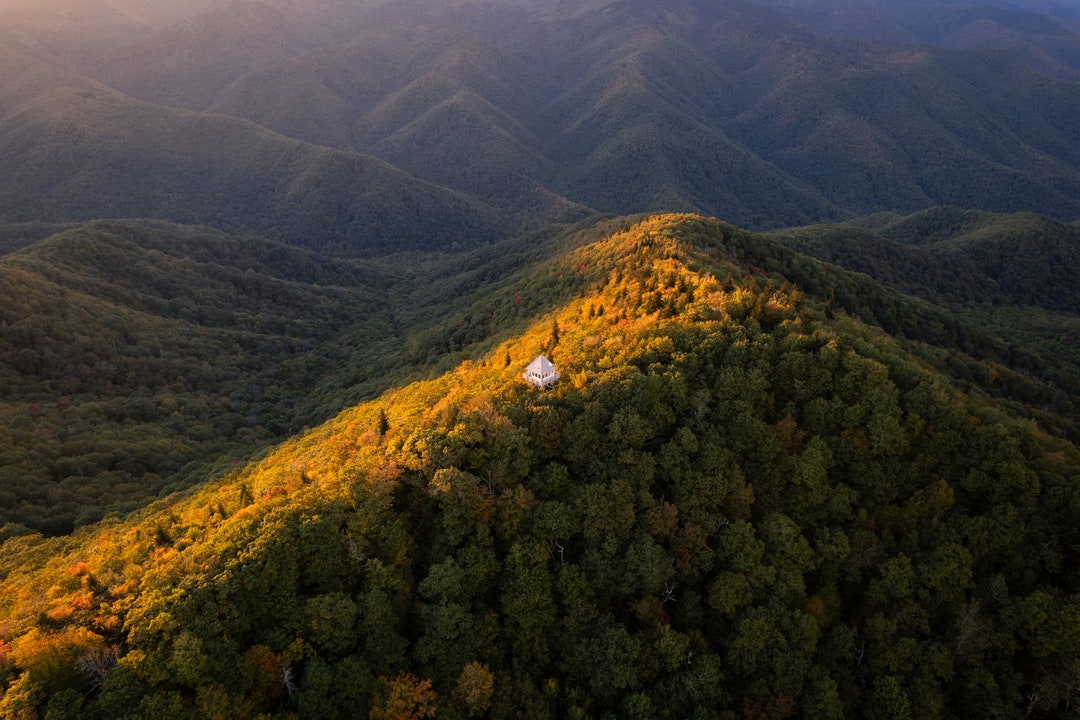 North Carolina Fire Tower Print | Appalachian Mountain Lookout Tower at ...