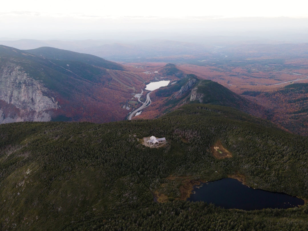 White Mountains New Hampshire Fall Print | Franconia and Greenleaf Hut ...