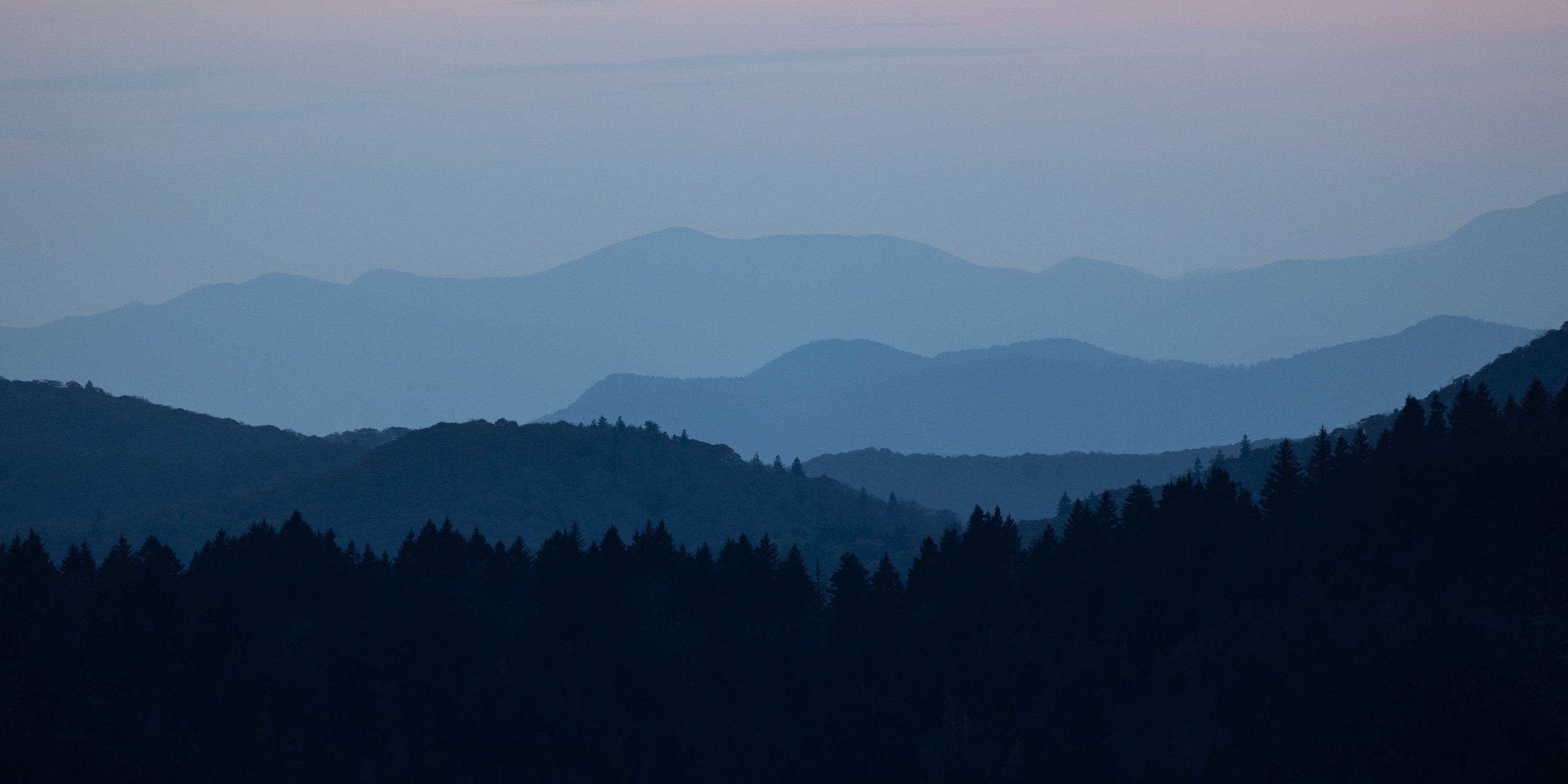 Blue Ridge Mountain Layers Print | Appalachian Mountain Ridges in ...