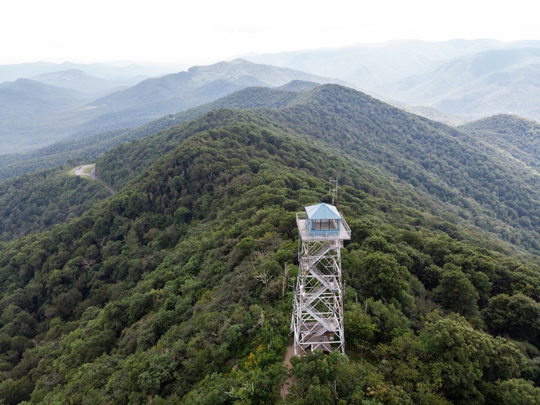 North Carolina Fire Tower Print | Blue Ridge Mountains Fryingpan ...