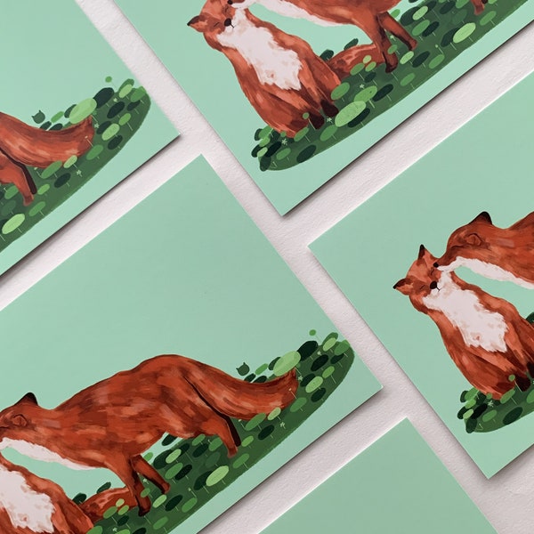 Illustrated Postcard - Etsy