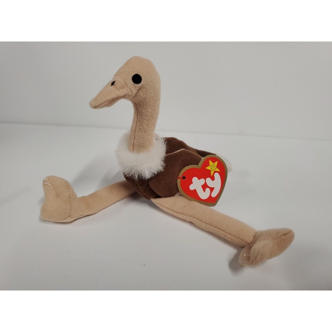 Vintage 1999: Teenie Beanie Babies Stretchy the Ostrich - Etsy