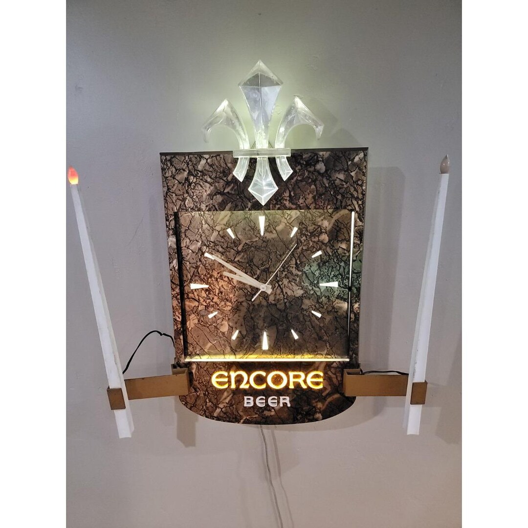 Vintage 1969 Encore Beer Light-up Clock Jos Schlitz Brewing Milwaukee ...