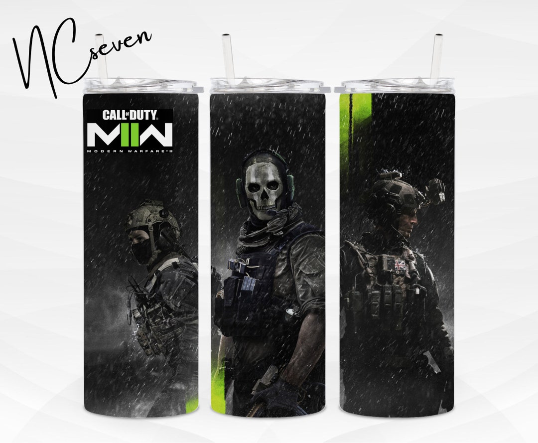Call of Duty 20oz Skinny Tumbler Wrap Call of Ops Duty Warfare 2 the ...