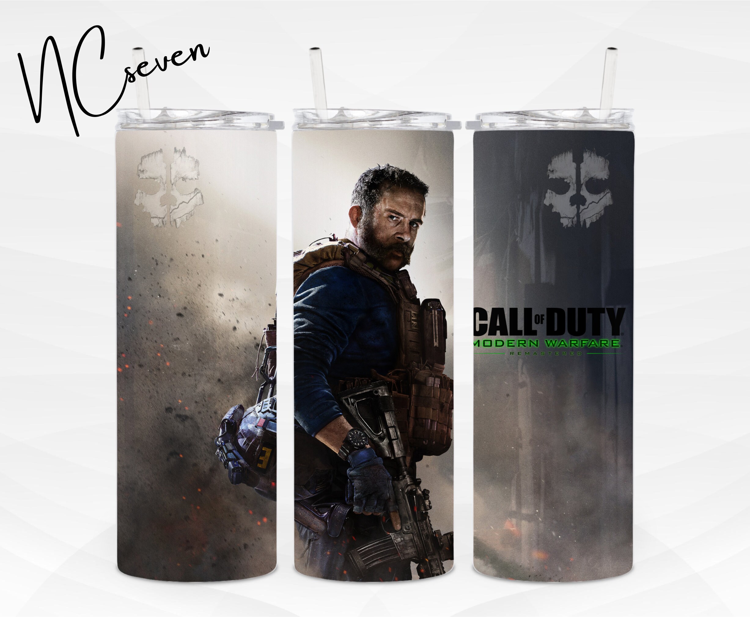 Call of Duty 20oz Skinny Tumbler Wrap Modern Warfare - Etsy