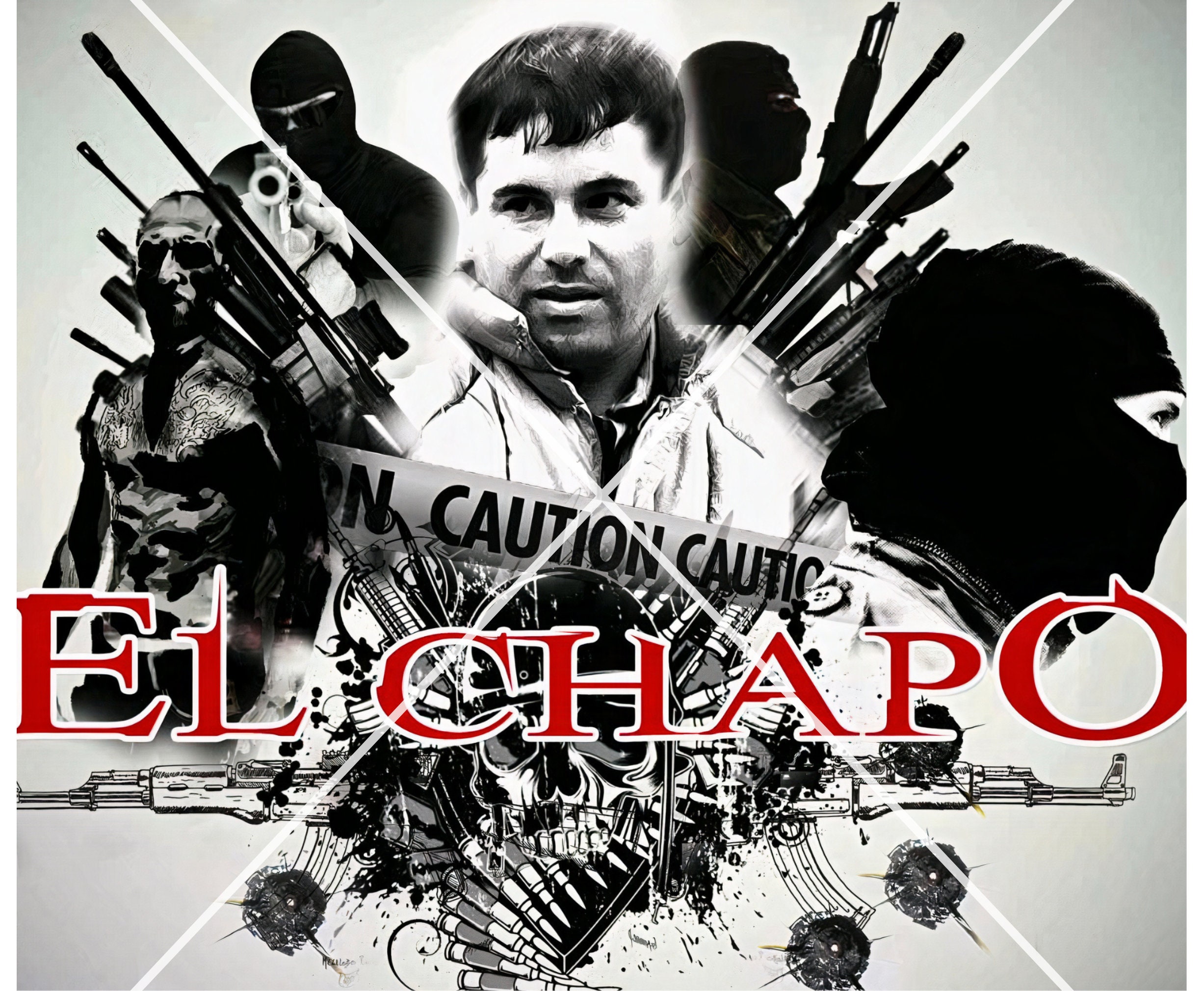 El Chapo Guzman 20oz Skinny Tumbler Wrap JGL Corridos - Etsy