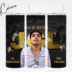 JGL Corridos Tumbados 20oz Skinny Tumbler Wrap El Raton PNG Instant ...