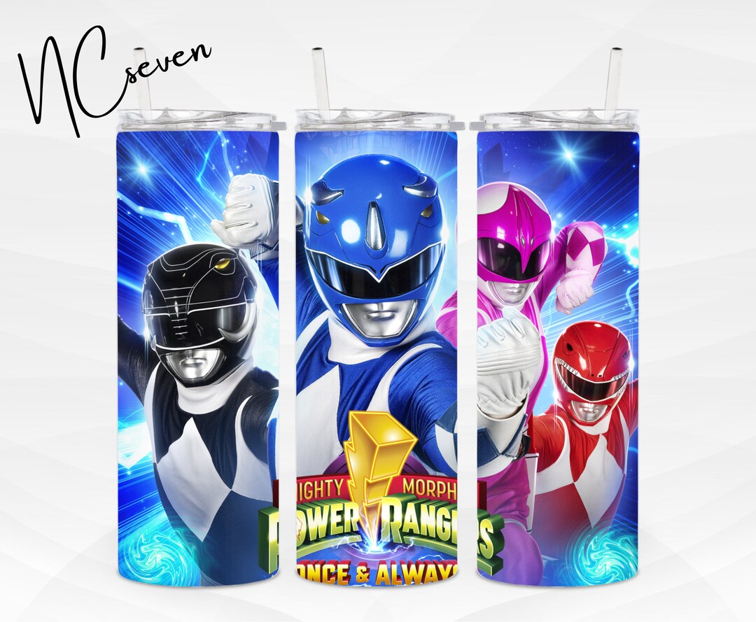 Power Rangers 20oz Skinny Tumbler Wrap Rangers Cartoon PNG Instant ...