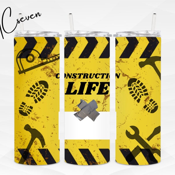 Sublimation Construction Tumbler Wrap - Etsy
