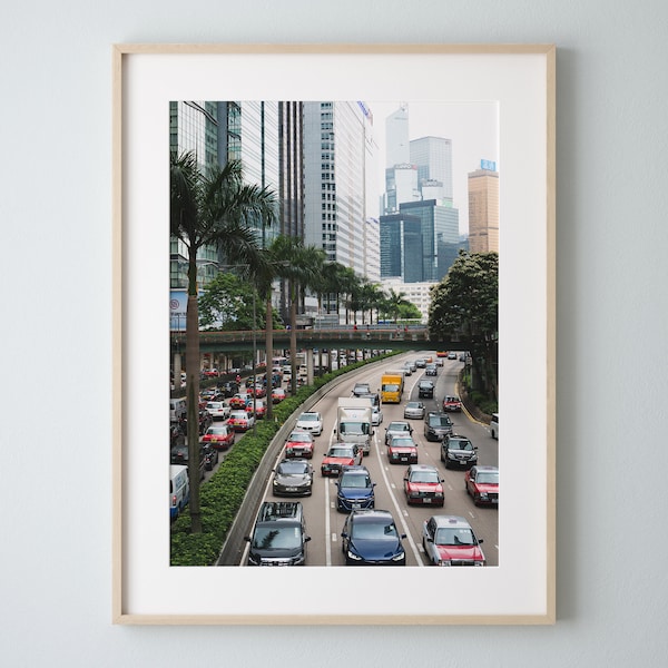 Hong Kong Skyline Art - Etsy