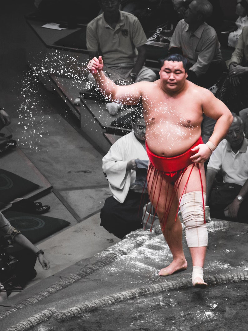 Salt Bae Sumo Wrestler in Tokyo Japan Shrine Photography Wall Art Print ...