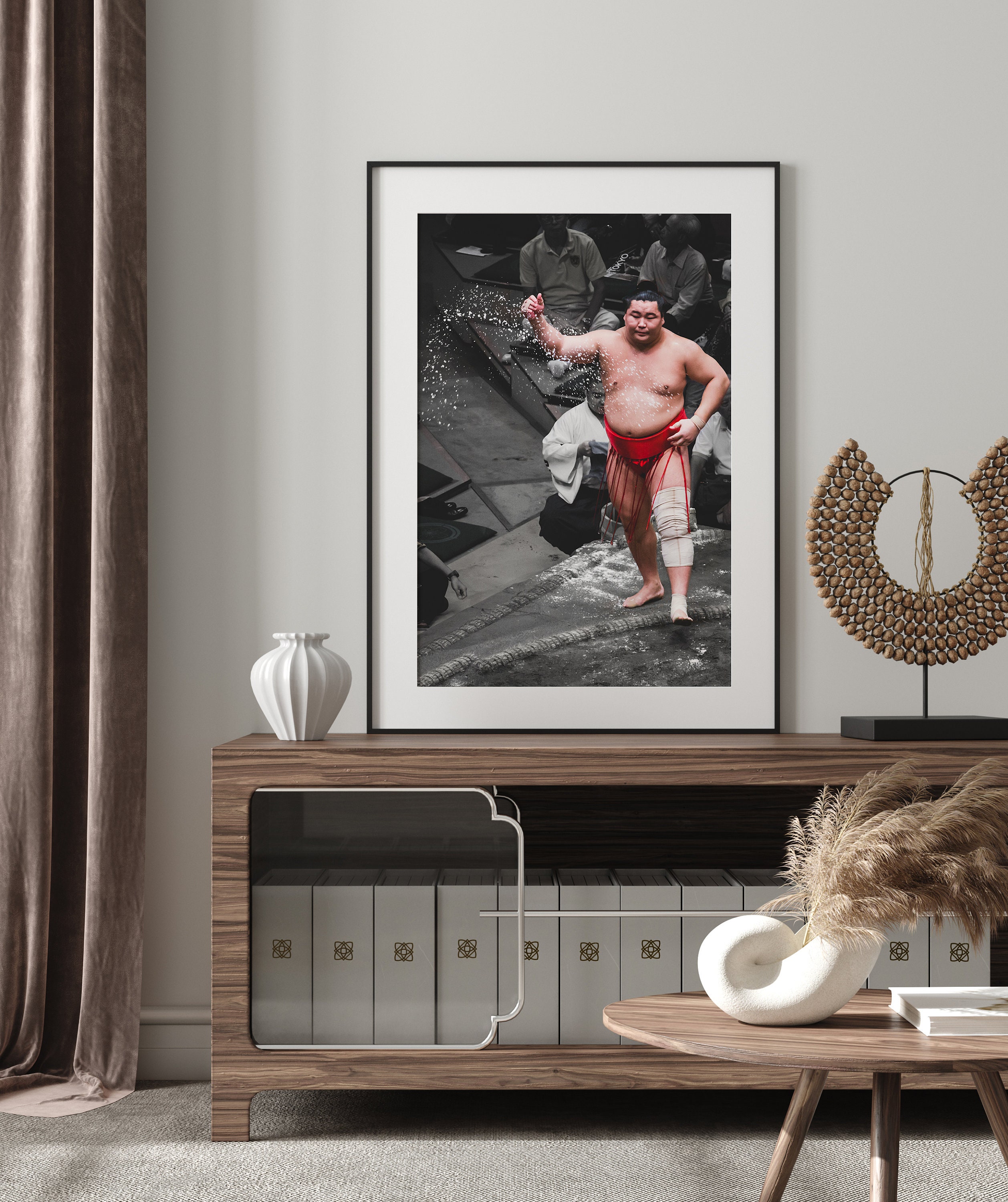 Salt Bae Sumo Wrestler in Tokyo Japan Shrine Photography Wall Art Print ...