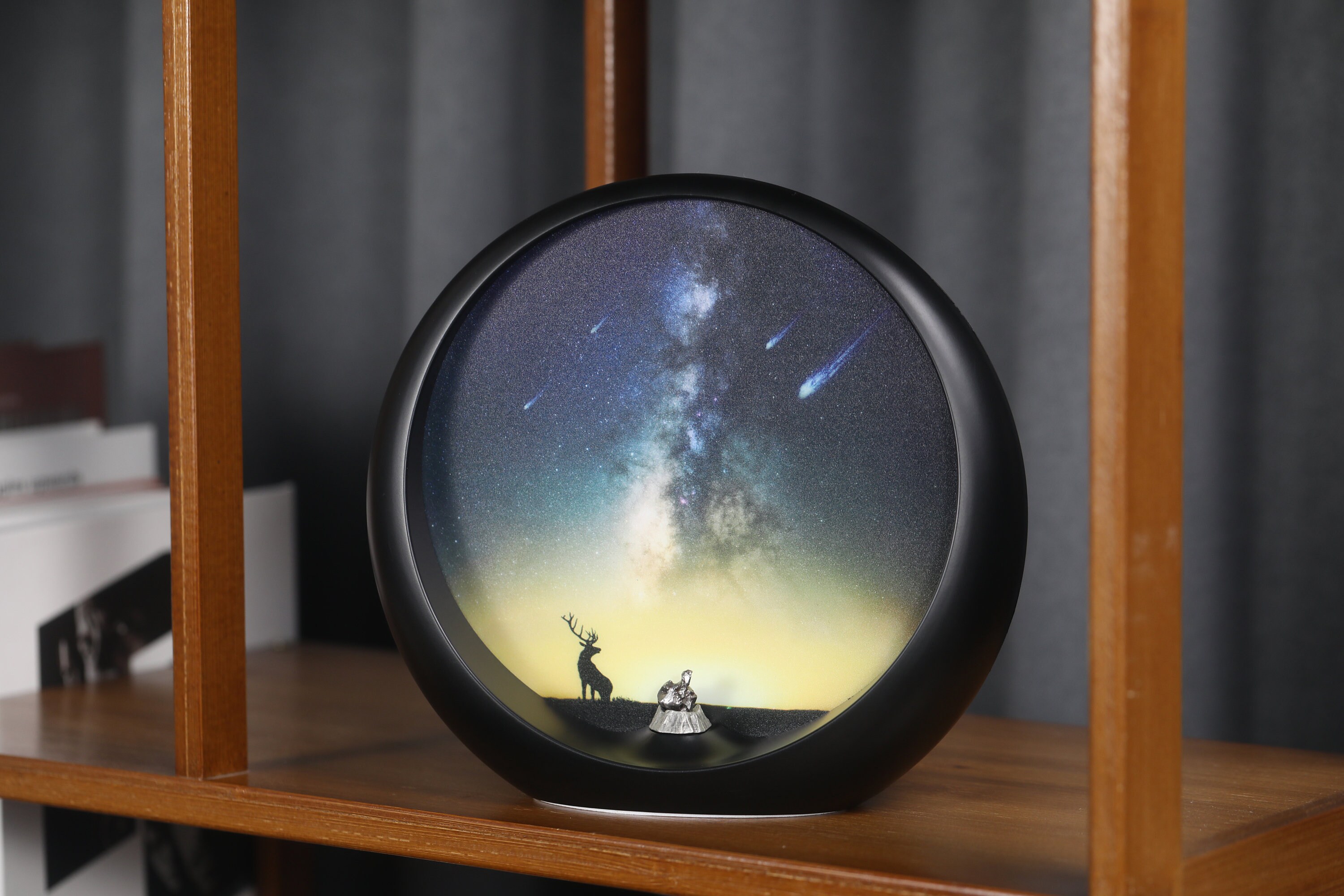 Meteorite Moon Ambient Light Three Lunar Phases With Stand - Etsy