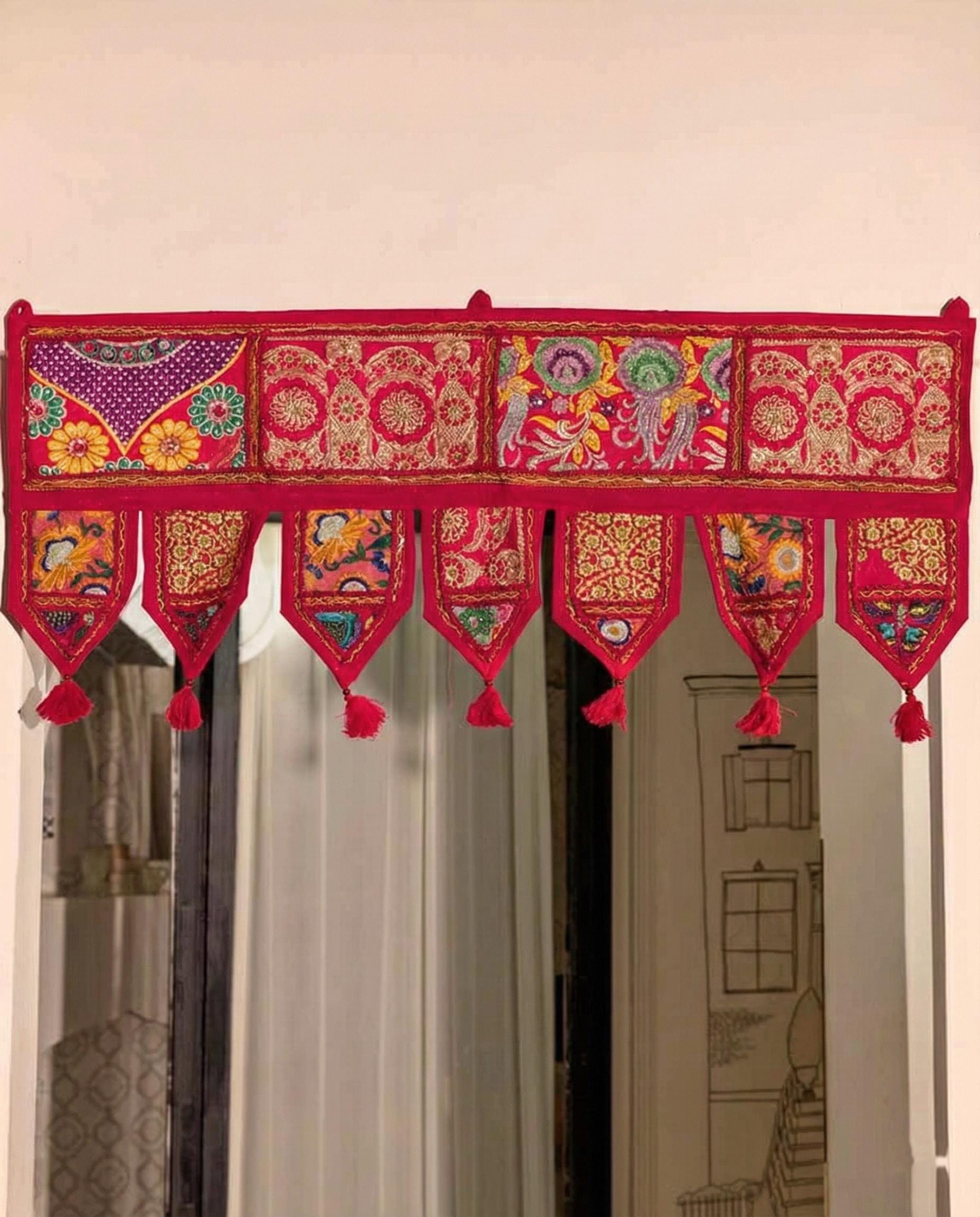 Handmade Patchwork Toran Indian Door Hanging Diwali Decor - Etsy