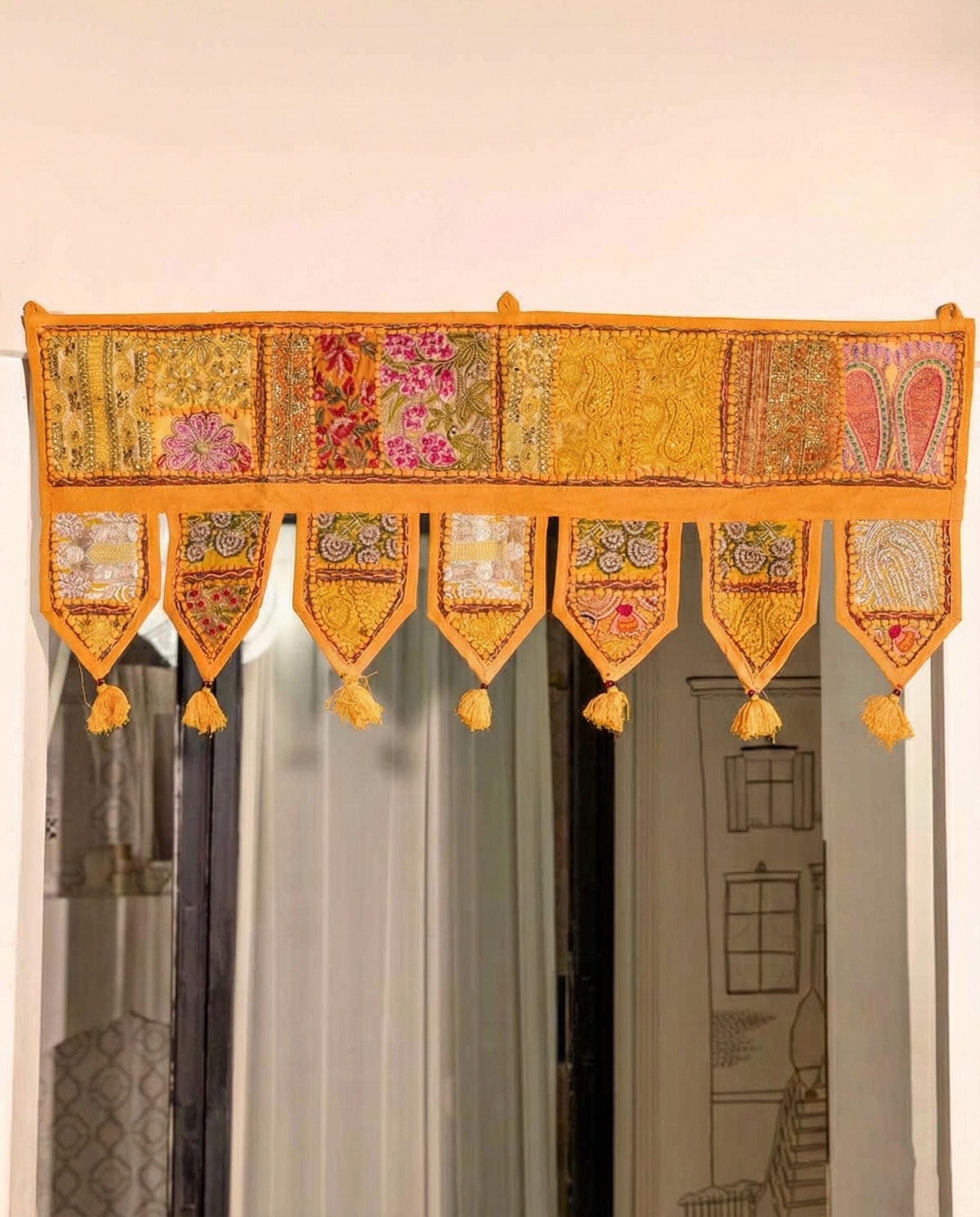 Handmade Patchwork Toran Indian Door Hanging Diwali Decor - Etsy