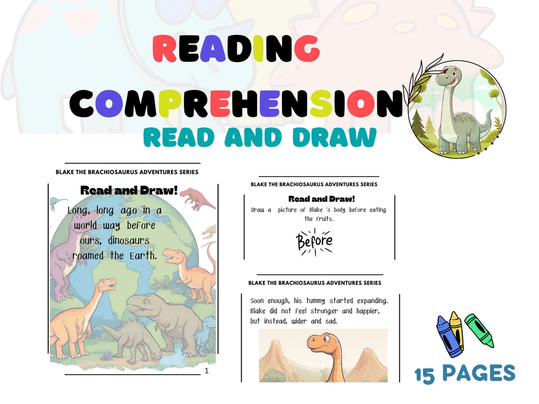 Kindergarten to Grade 2 Reading Comprehension Read and Draw Activity ...